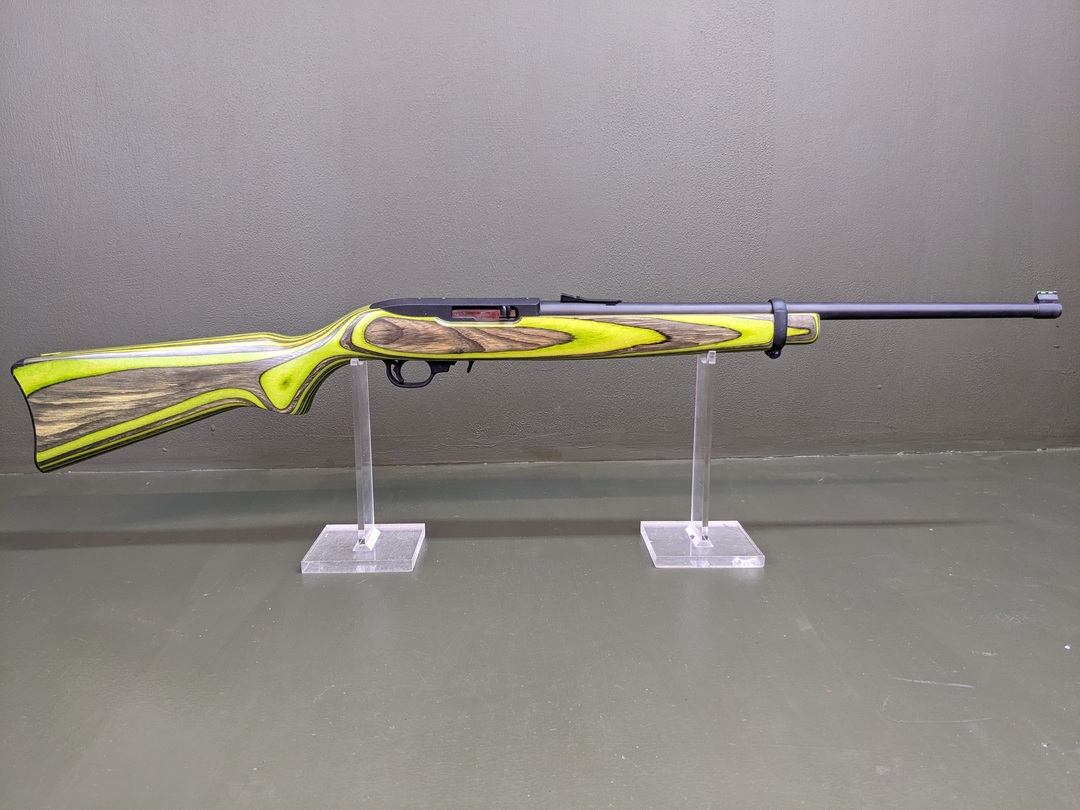 Ruger 10/22 Green Laminate 22LR - Semi Auto Rifles at GunBroker.com ...